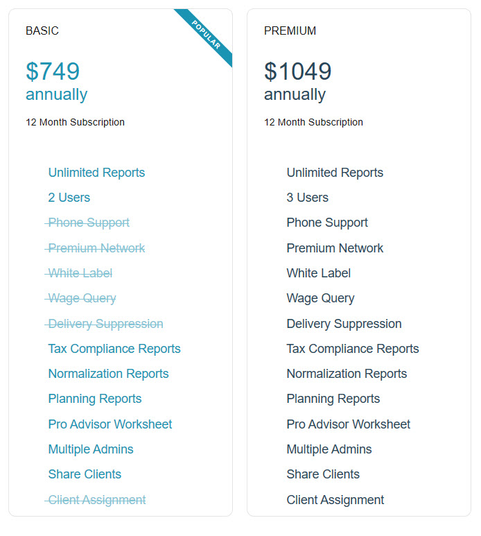 Pricing RCReports - ValuSource